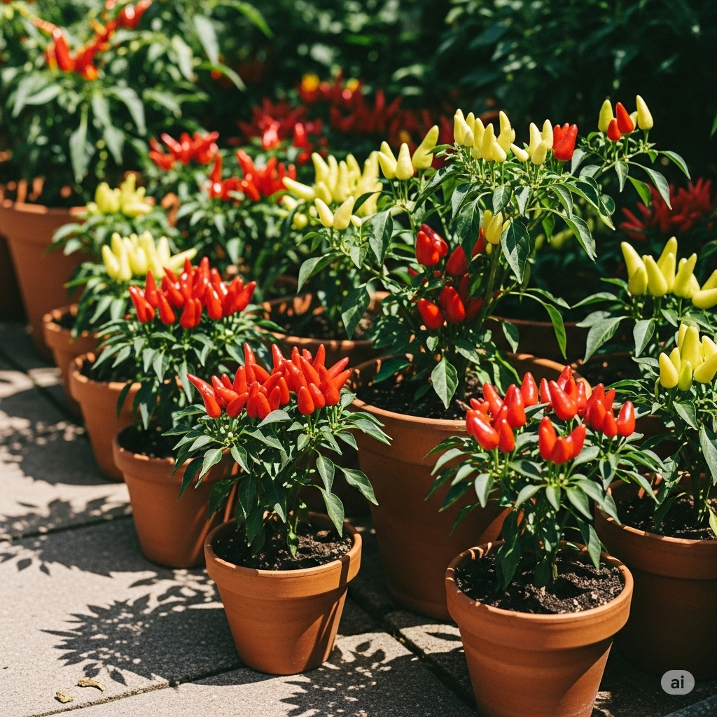 Growing Chilis in Pots: Tips for Balcony Gardeners - Home Garden Tips