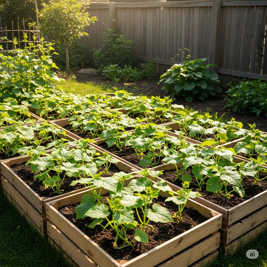 Balcony Trellises + Crates = Perfect Cucumber Setup - Home Garden Tips