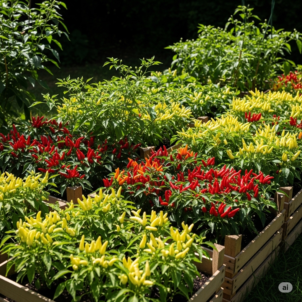 Balcony Chilies: Grow Fire in a Wooden Crate - Home Garden Tips
