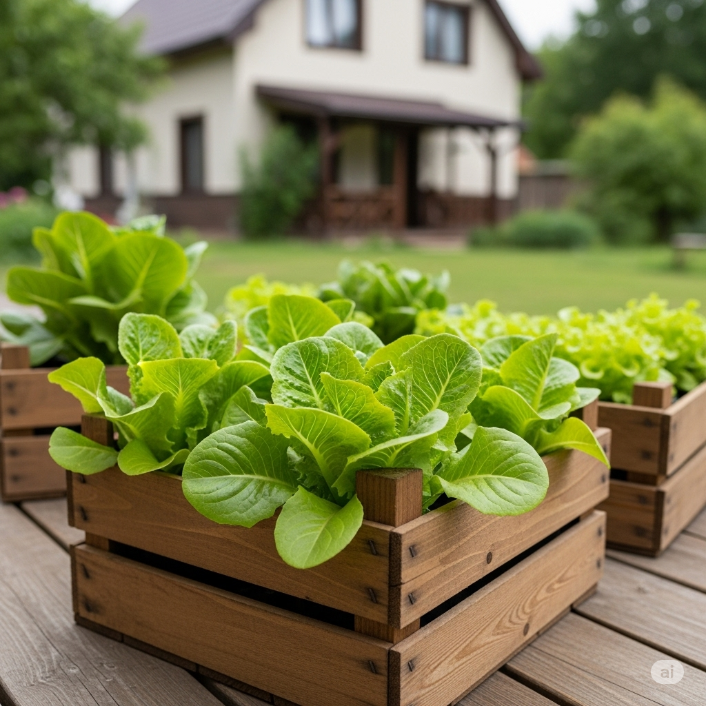 Backyard Crate Gardening: How to Grow Crisp Lettuce - Home Garden Tips