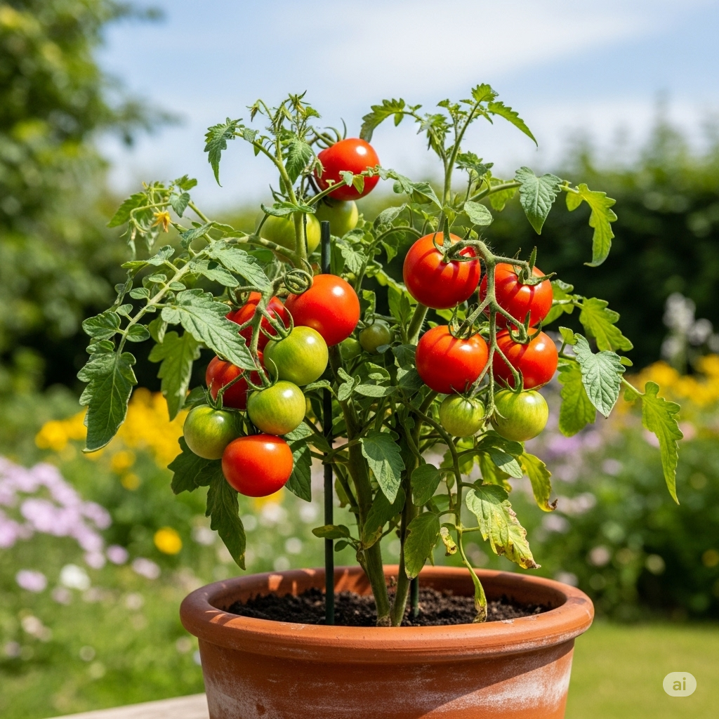 How to Grow Tall Tomato Plants in Small Pots - Home Garden Tips