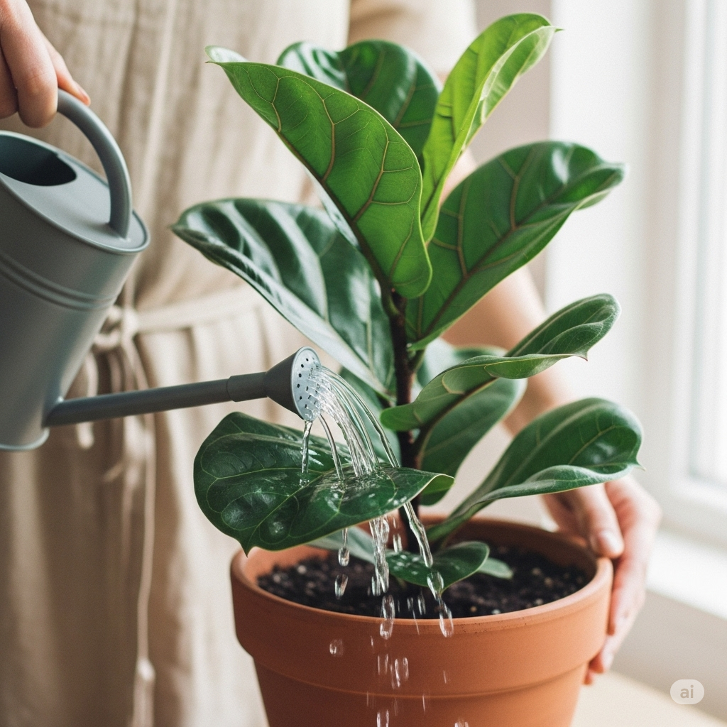 How to Create a Fiddle Leaf Fig Watering Routine That Works - Home ...