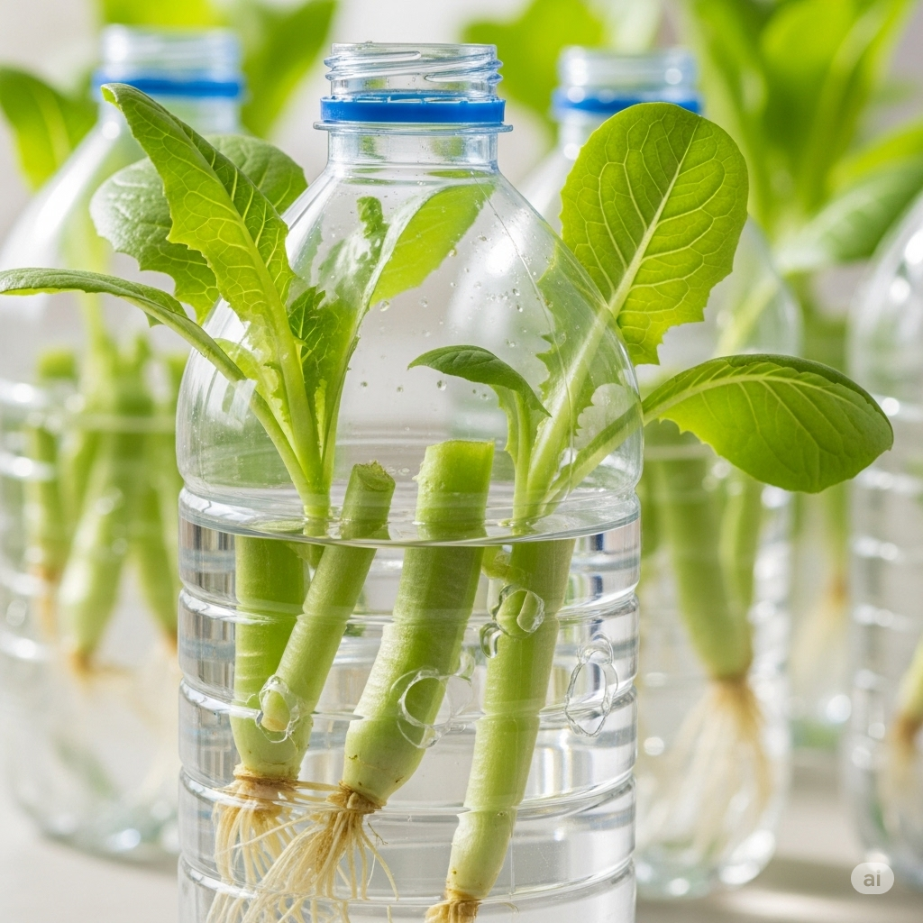Bottle Propagation: Regrow Lettuce Leaves with Ease - Home Garden Tips