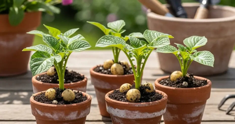 Grow Potatoes Vertically in Stackable Pots - Home Garden Tips