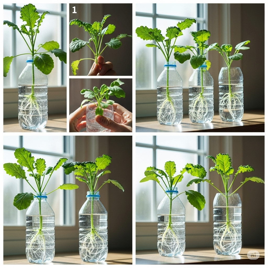 Kale Propagation with Bottles: Fast and Frugal Gardening - Home Garden Tips
