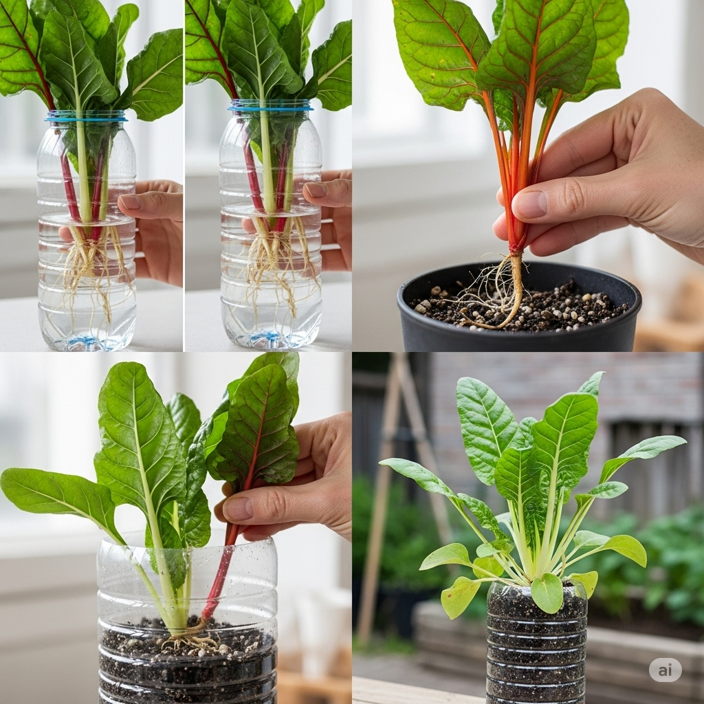 Bottle Propagation: How to Start Swiss Chard from Seed - Home Garden Tips