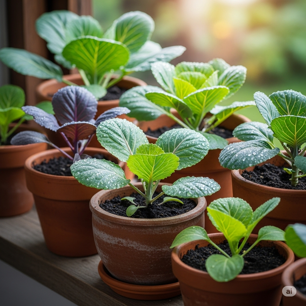 Cabbage in Pots: Small Garden, Big Leaves - Home Garden Tips