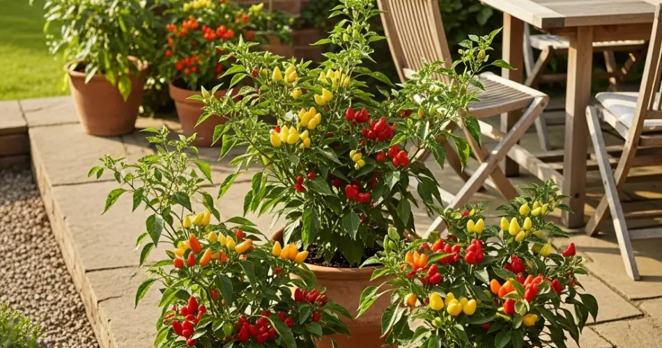 How to Grow Fiery Chilies in Patio Pots - Home Garden Tips