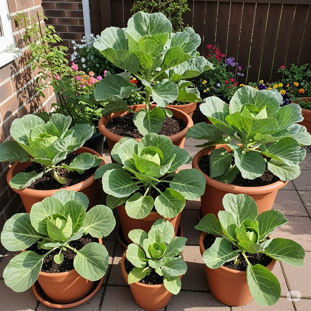 Growing Cabbage Heads in Garden Pots at Home - Home Garden Tips