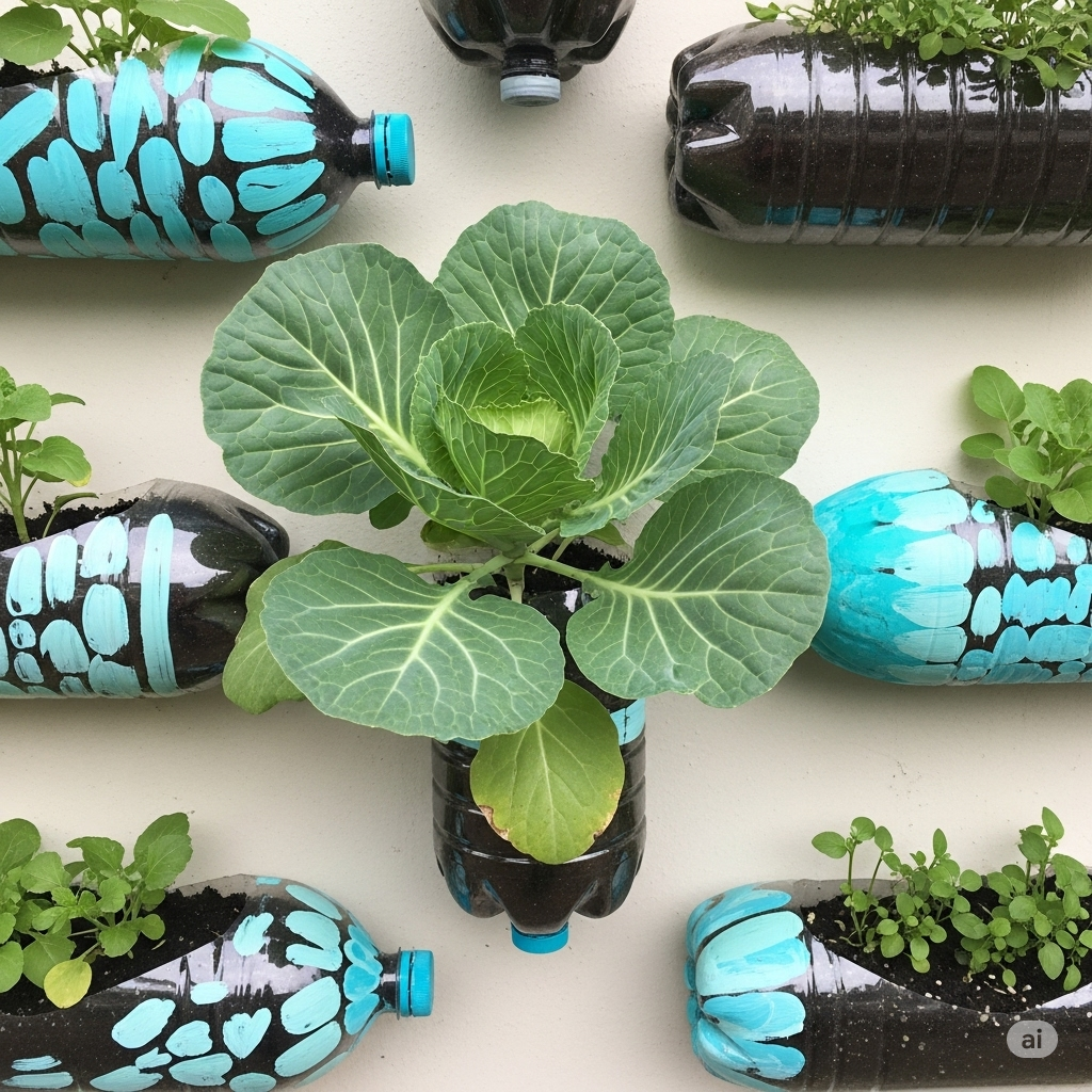 DIY Vertical Garden for Compact Cabbage Plants - Home Garden Tips