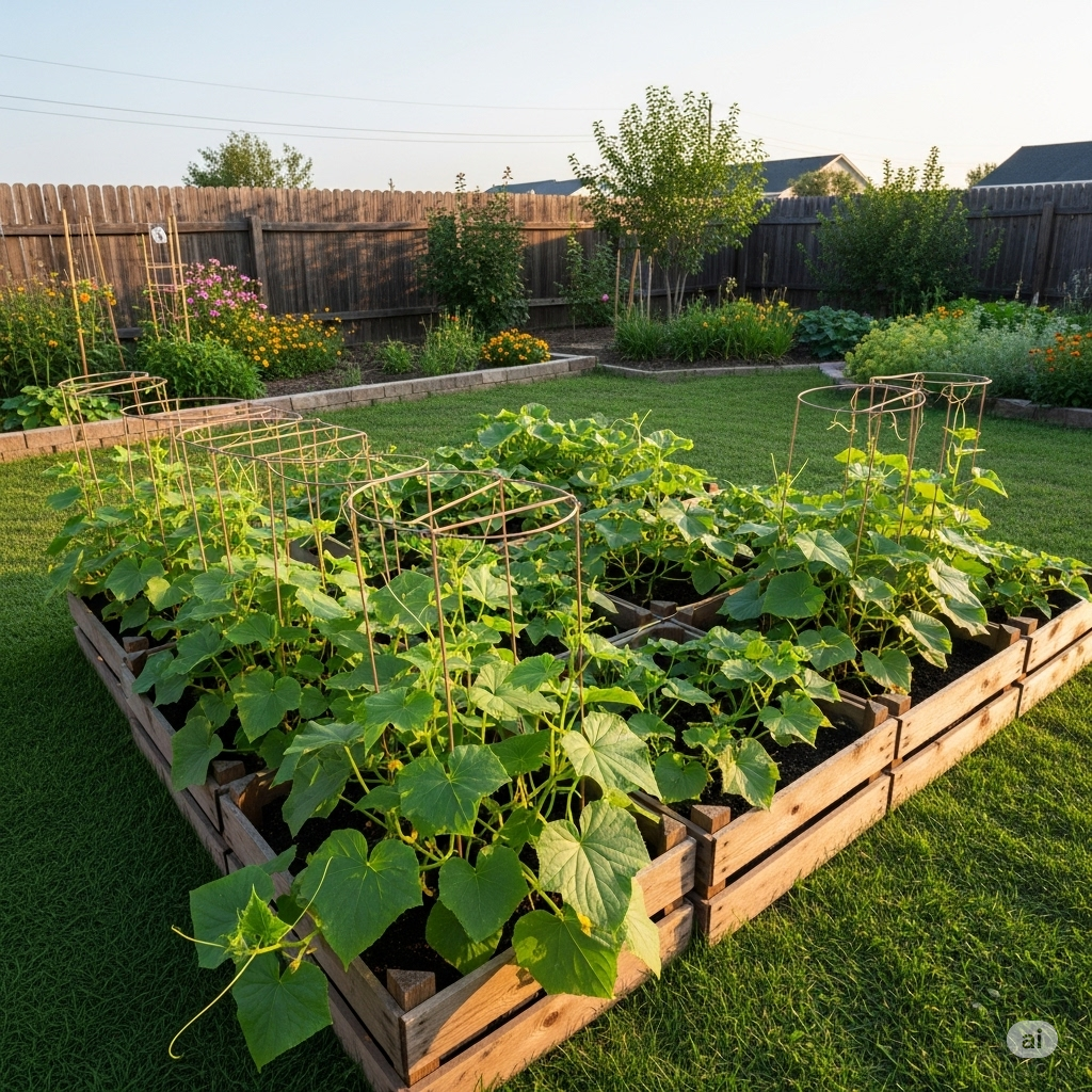 How to Grow Climbing Cucumbers in Backyard Crates - Home Garden Tips