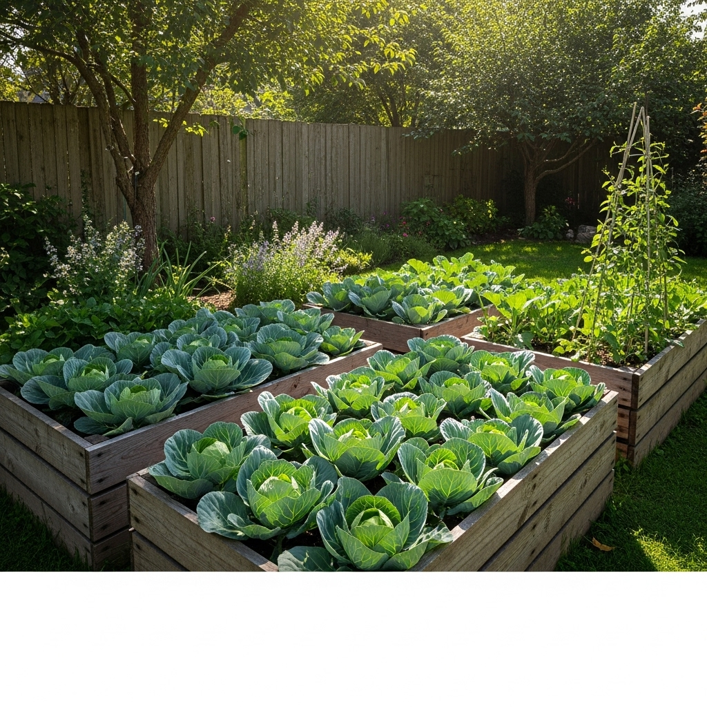 How to Grow Crunchy Cabbage Heads in Wooden Boxes - Home Garden Tips