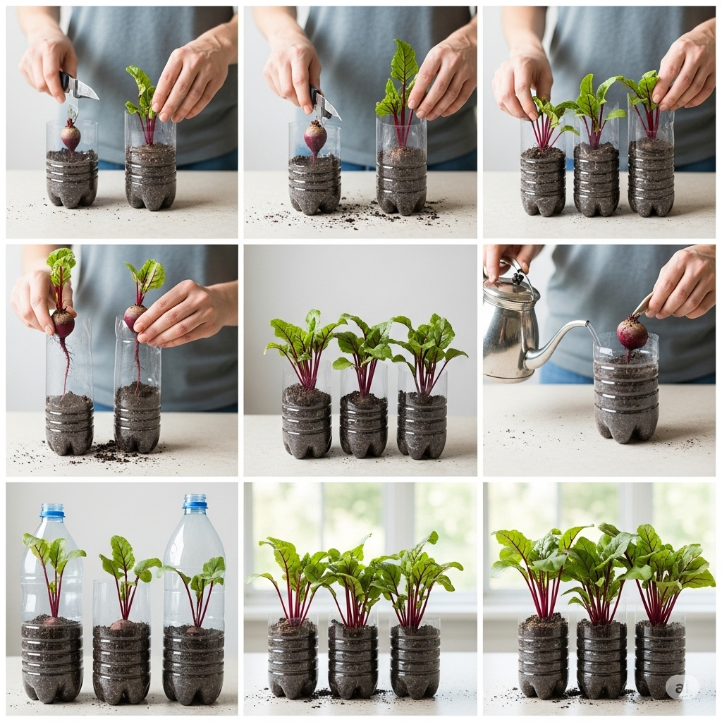 How to Propagate Beets Using Cut Plastic Bottles - Home Garden Tips