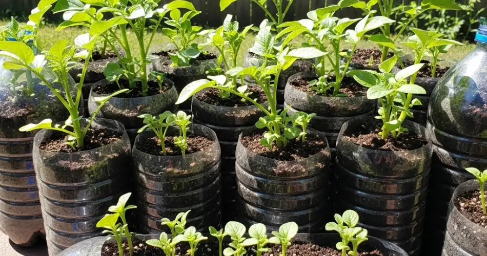 Propagating Potatoes from Eyes Using Plastic Bottles - Home Garden Tips