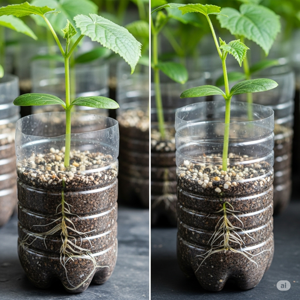 Bottle Sprouting Techniques for Cucumber Seeds - Home Garden Tips