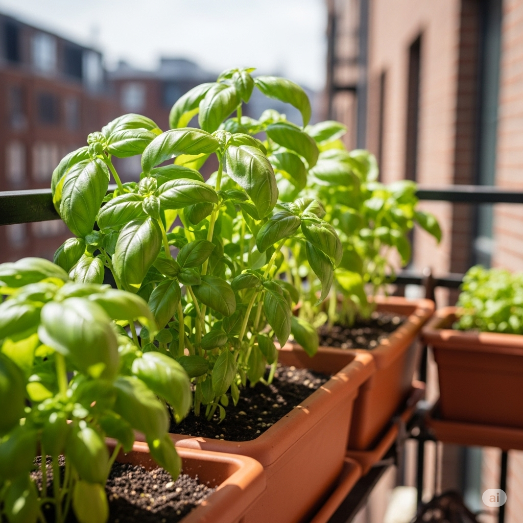 Container Gardening: How to Grow Basil on Your Balcony - Home Garden Tips