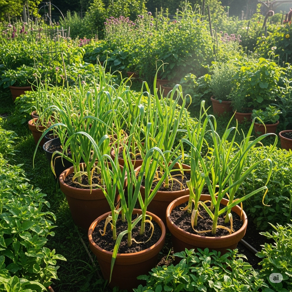 From Clove to Harvest: Container Garlic Made Easy - Home Garden Tips