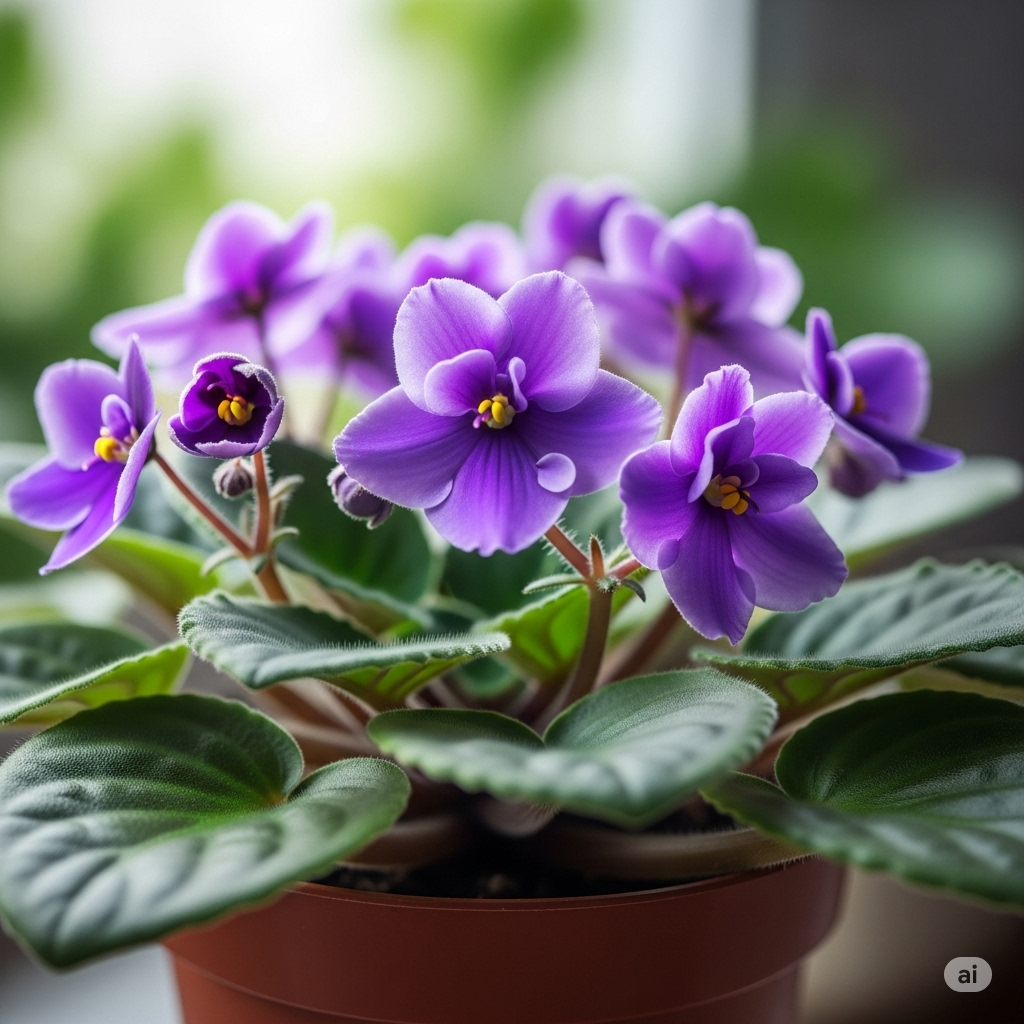 How to Grow African Violets in Pots for Continuous Blooms - Home Garden ...