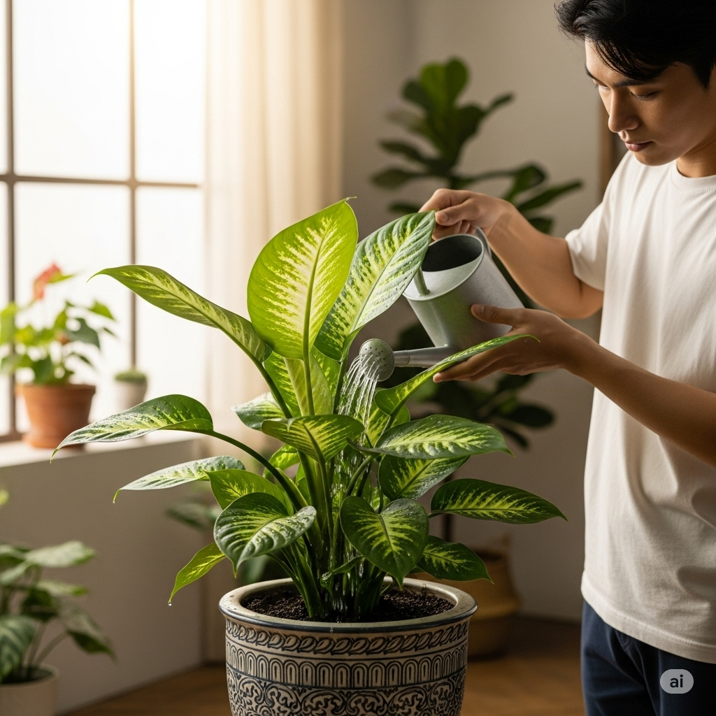 Moisture Control for Dumb Cane: When and How to Water - Home Garden Tips