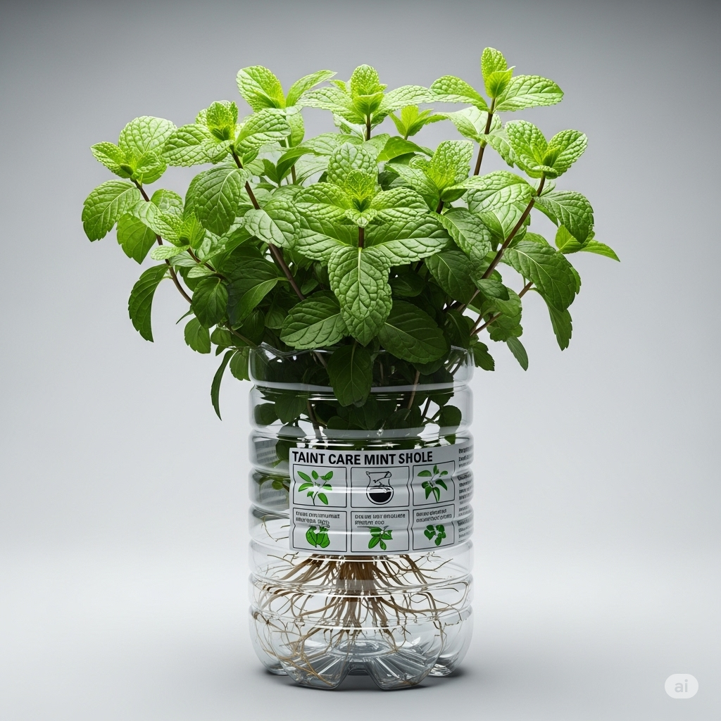 Cool and Refreshing: Grow Mint in Hanging Plastic Bottles - Home Garden ...
