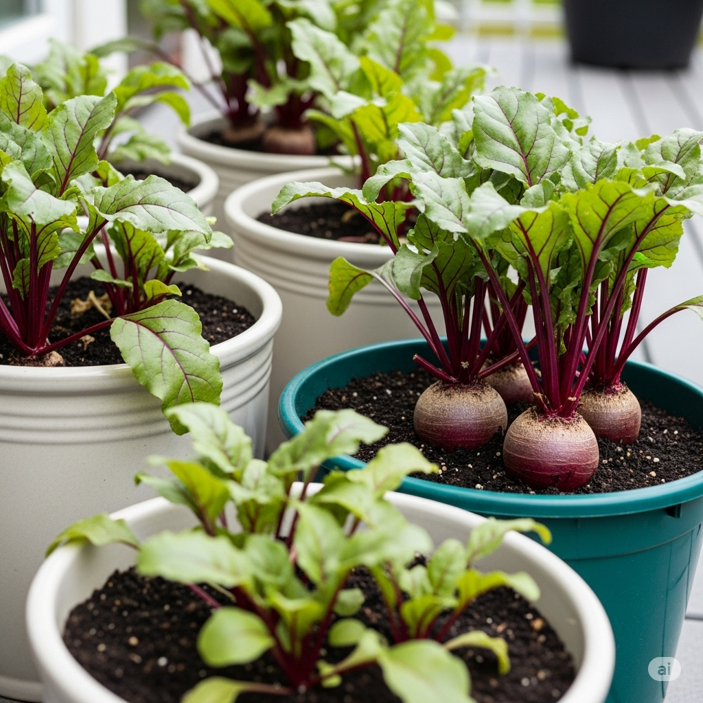 Space-Saving Beetroot Garden with Plastic Containers - Home Garden Tips