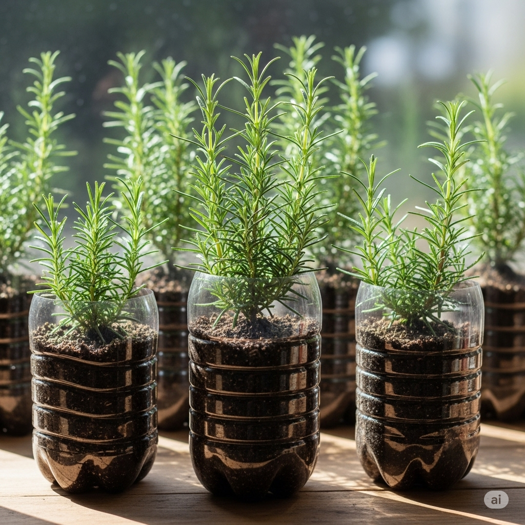 Rosemary Roots: How to Propagate in Plastic Bottles - Home Garden Tips