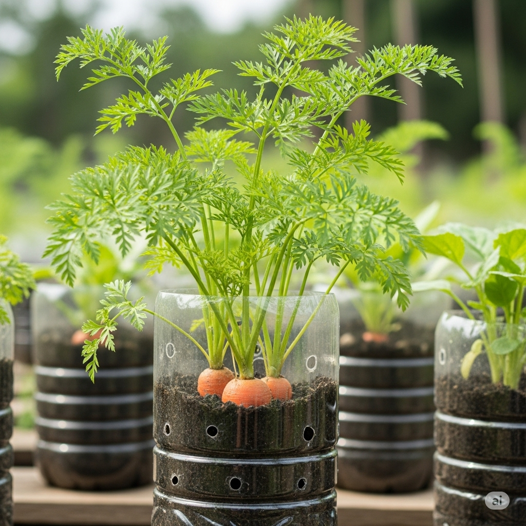 How to Grow Perfect Carrots in Plastic Bottles - Home Garden Tips