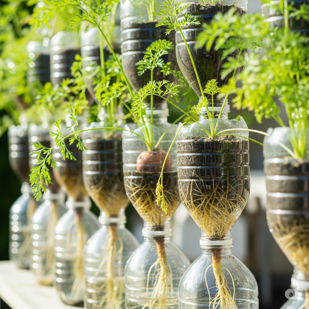 Carrot Seed Propagation Using Clear Bottles - Home Garden Tips