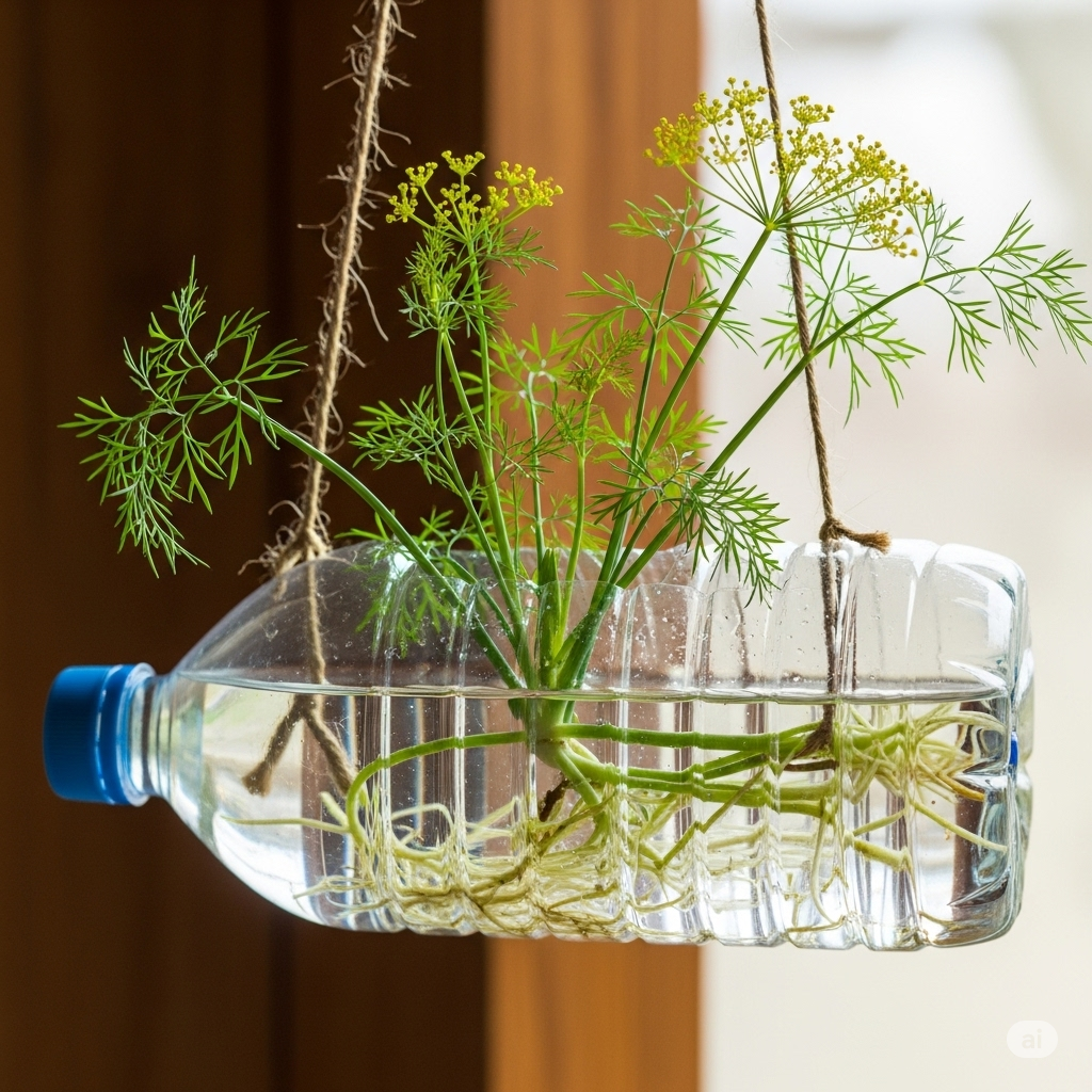 DIY Dill Propagation Dome Using Plastic Bottles - Home Garden Tips