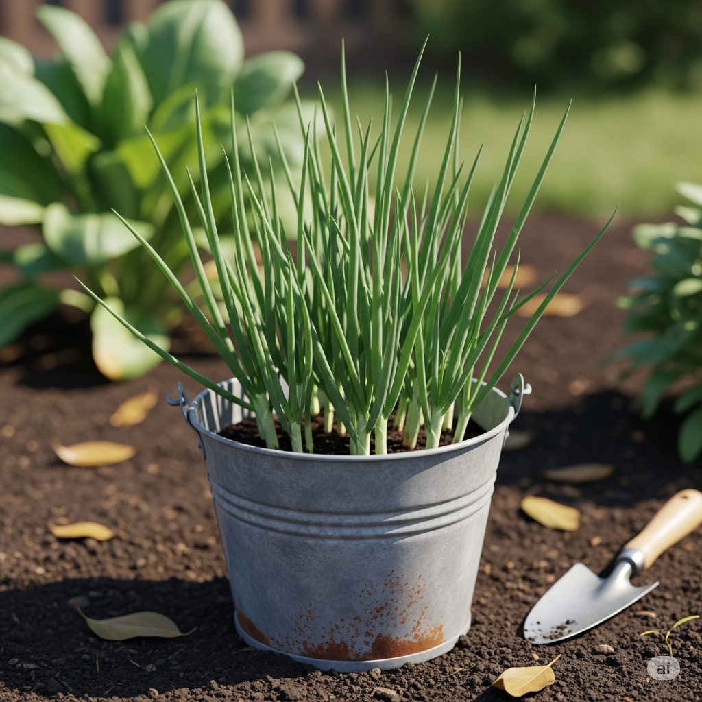Fresh Scallions at Home: Bucket Planting Made Simple - Home Garden Tips