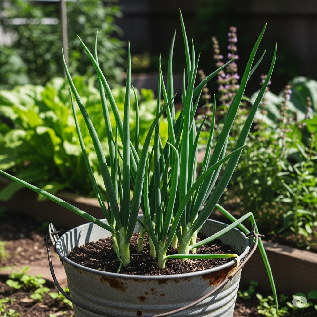 Step-by-Step Guide to Growing Scallions in Buckets - Home Garden Tips