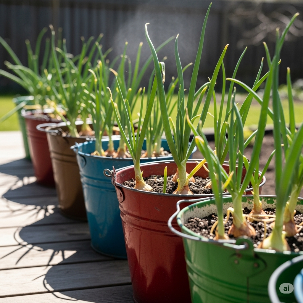 How to Grow Big Bulb Onions in Buckets - Home Garden Tips