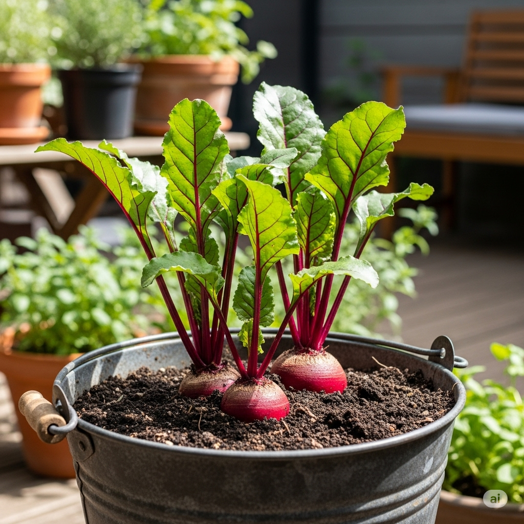 Growing Beetroots in Buckets for Colorful Harvests - Home Garden Tips