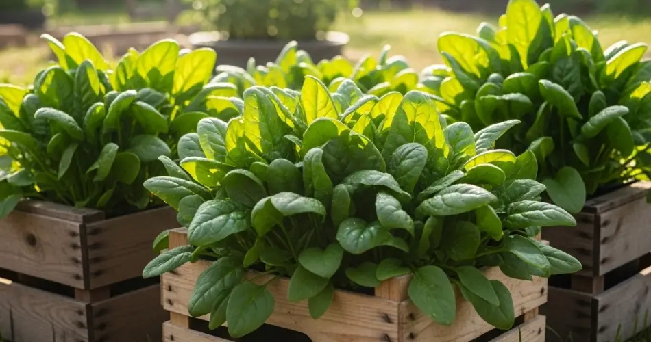 DIY Crate Garden for Fresh Spinach Leaves - Home Garden Tips