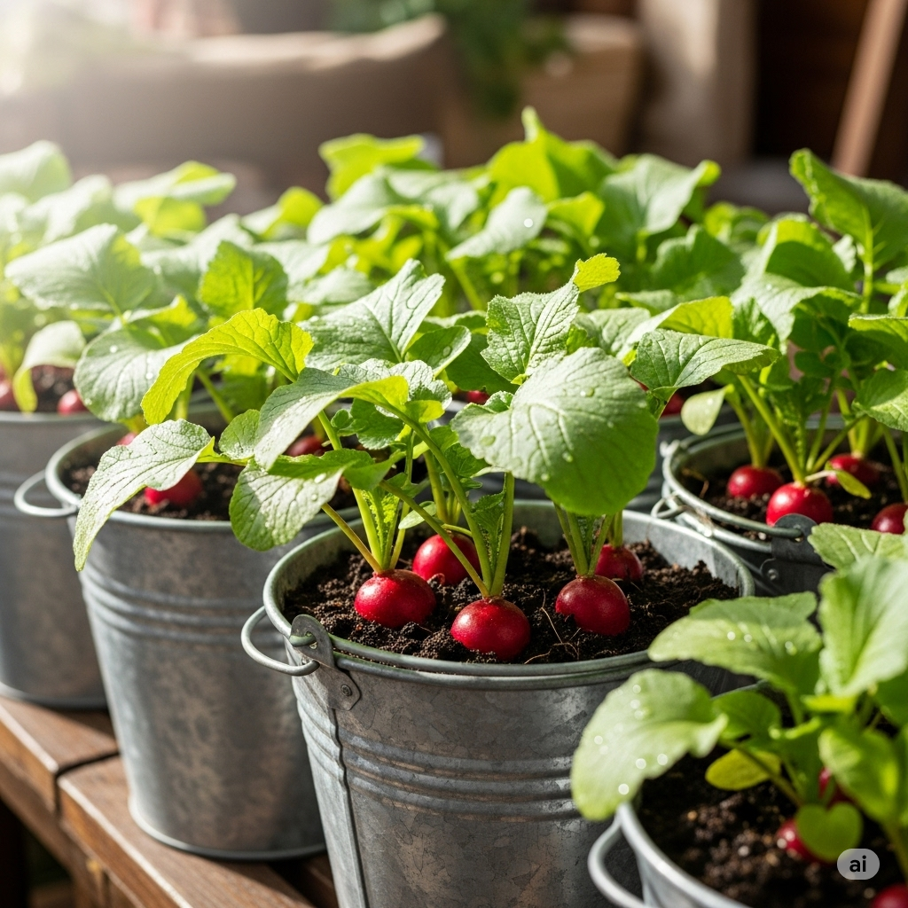 Step-by-Step Radish Growing in Pots and Buckets - Home Garden Tips