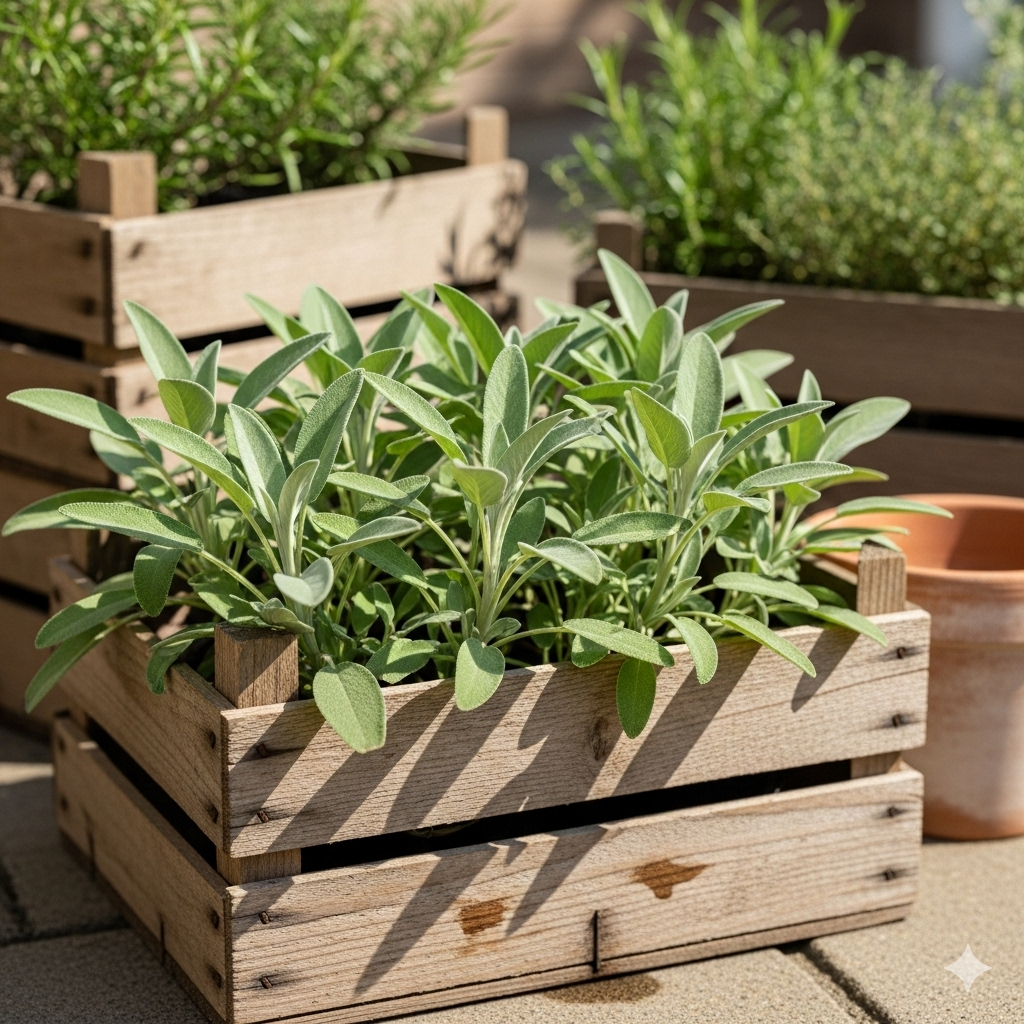 Sage in Boxes: How to Build and Grow in Crate Beds - Home Garden Tips