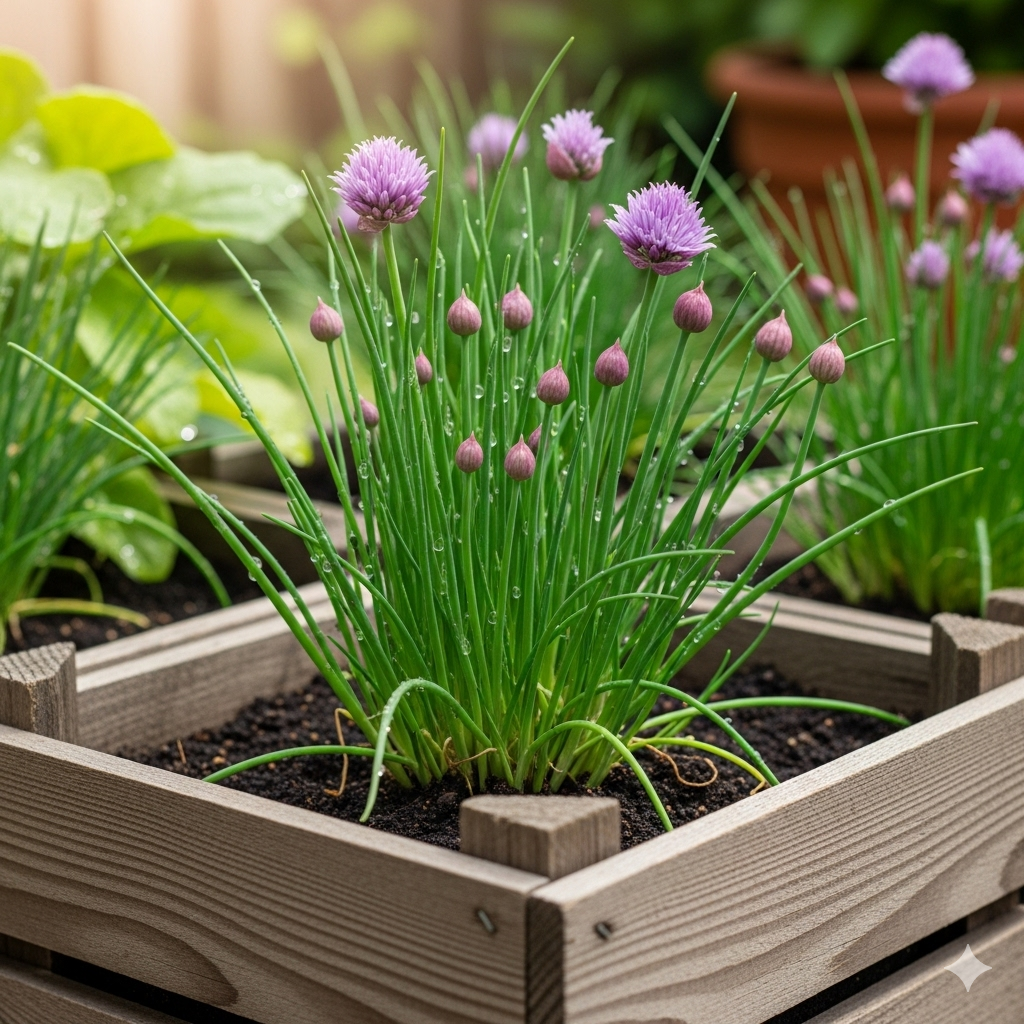 Backyard Chives: From Seed to Snip in Wooden Crates - Home Garden Tips