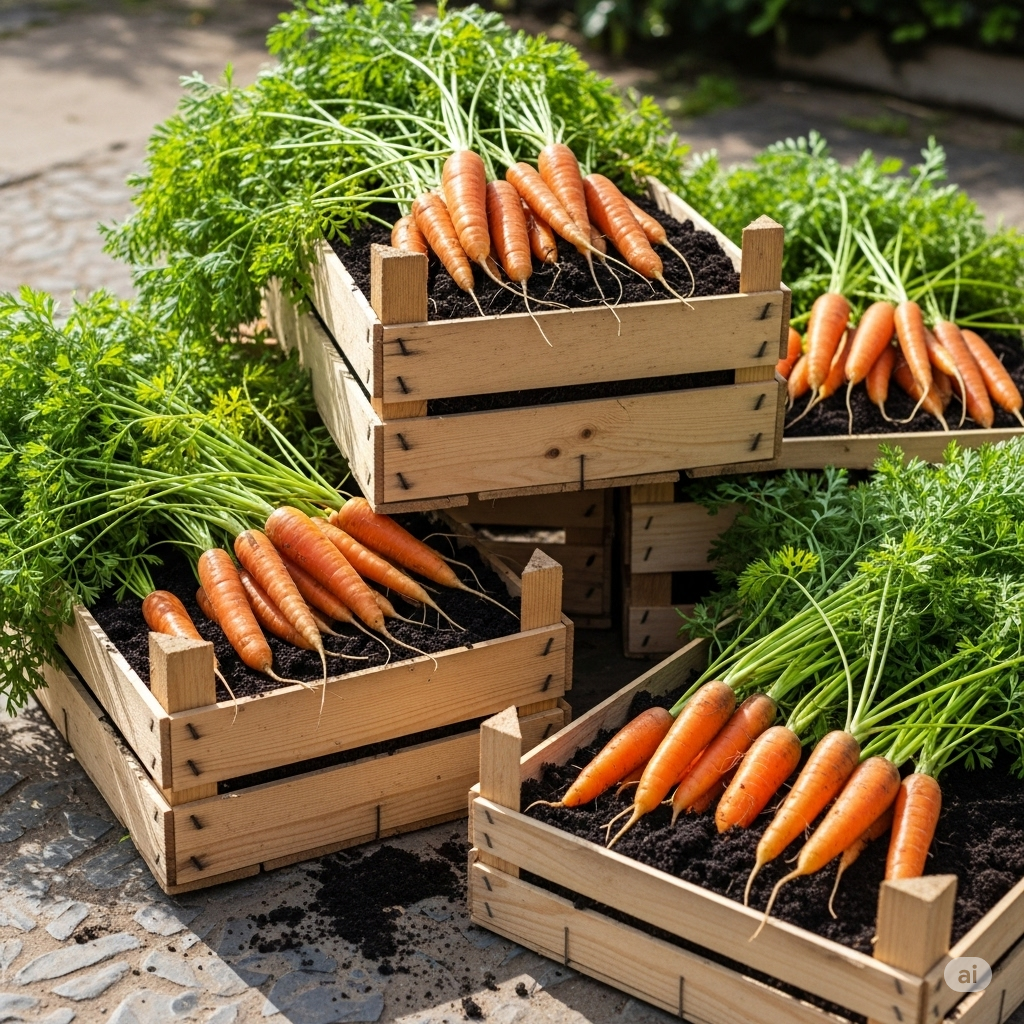 Balcony-Friendly Crate Gardening for Carrots - Home Garden Tips