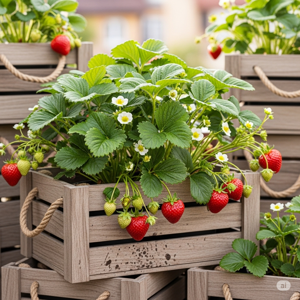Strawberries Made Simple with Backyard Crates - Home Garden Tips