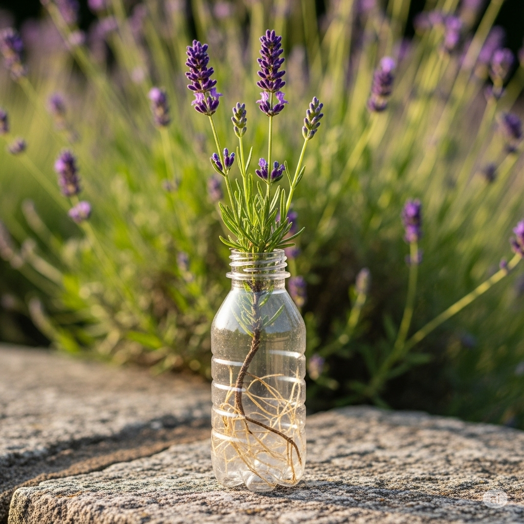 Grow Lavender on a Balcony with Plastic Bottles - Home Garden Tips