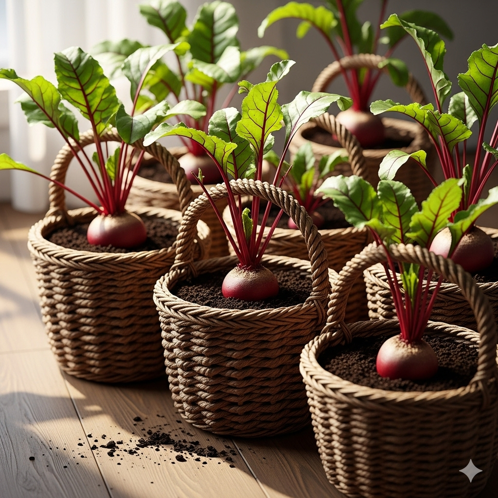 Beetroots Made Simple: Woven Container Planting - Home Garden Tips