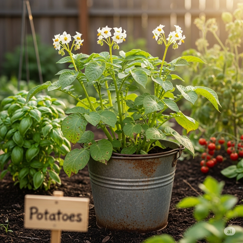 Step-by-Step Potato Growing in Buckets - Home Garden Tips