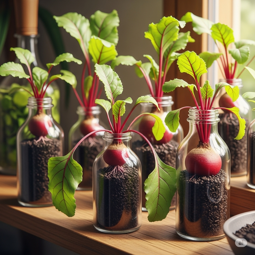 Grow Beets from Cuttings Using Bottle Propagation - Home Garden Tips