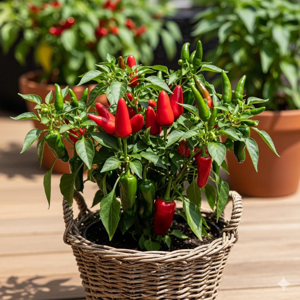 Hanging Chili Plants for Small-Space Gardens - Home Garden Tips