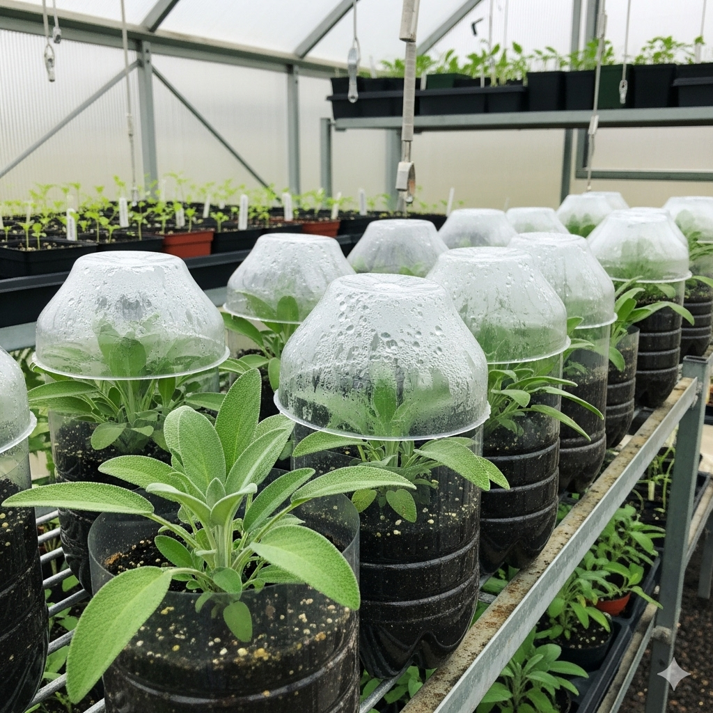 How to Use Plastic Bottles to Multiply Sage Plants - Home Garden Tips