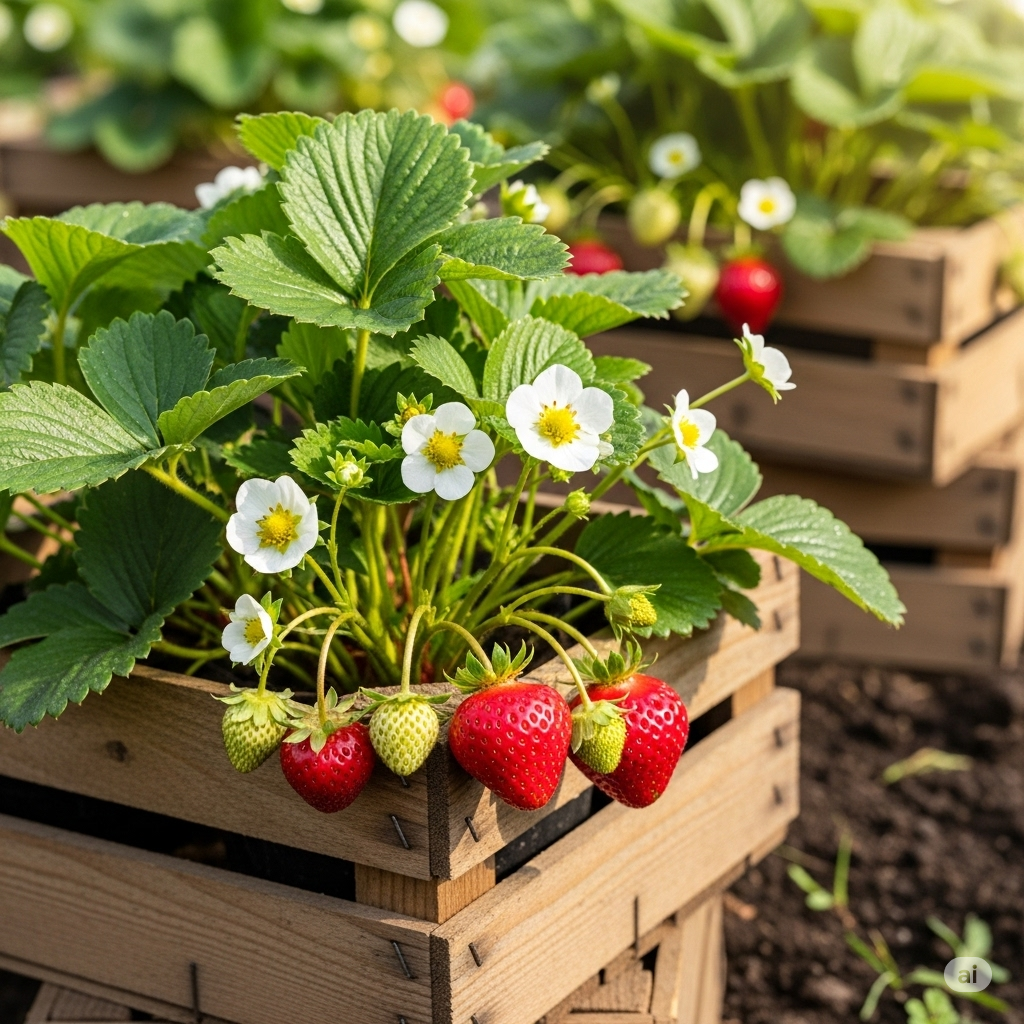 Backyard Strawberry Crates: Harvest Berries with Ease - Home Garden Tips