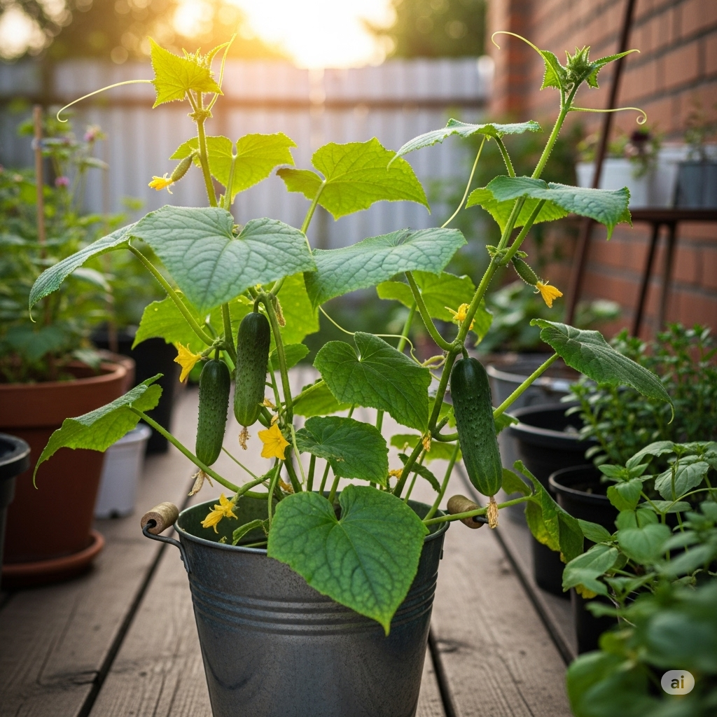 Step-by-Step Cucumber Bucket Gardening Guide - Home Garden Tips