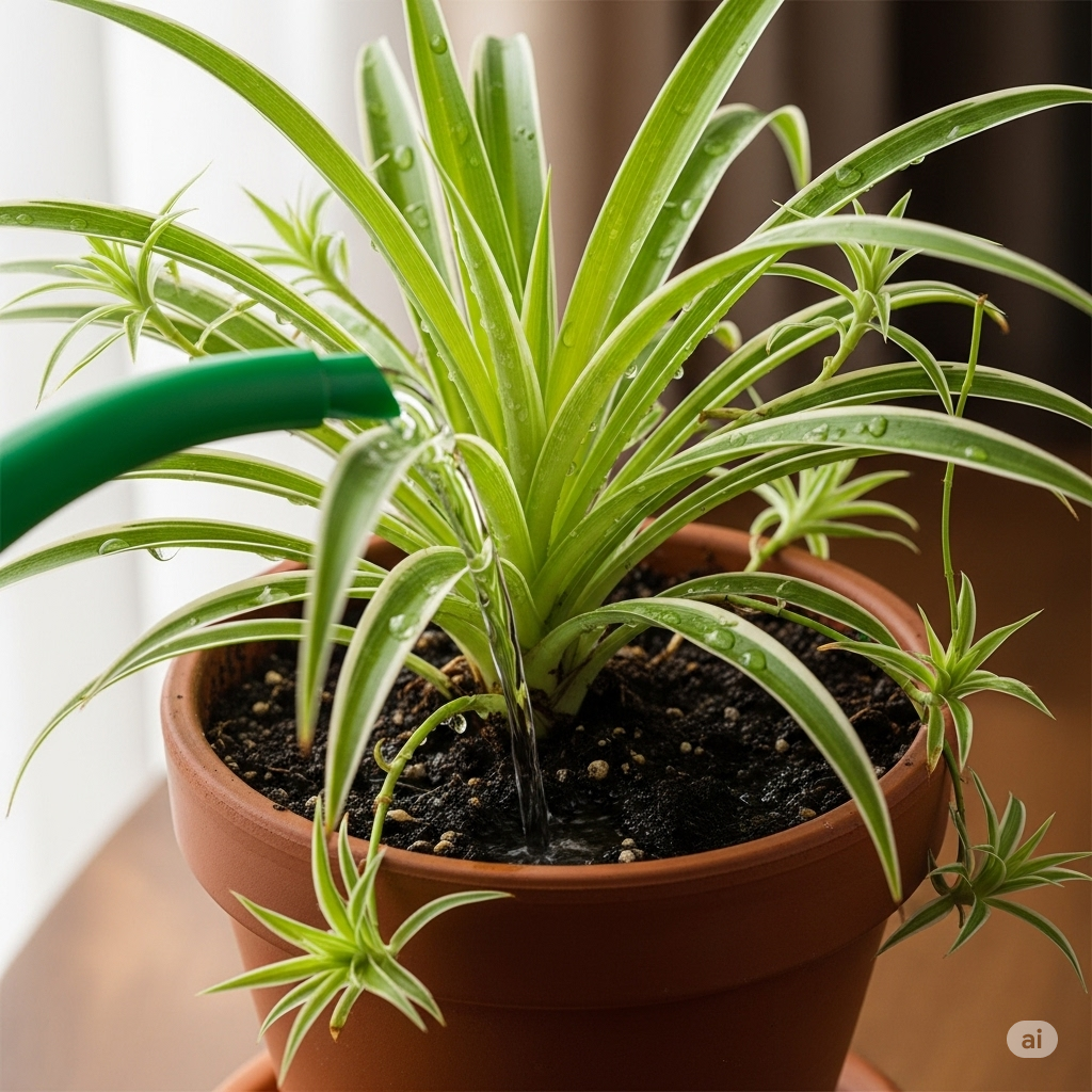 Keep Spider Plants Thriving with These Watering Habits - Home Garden Tips