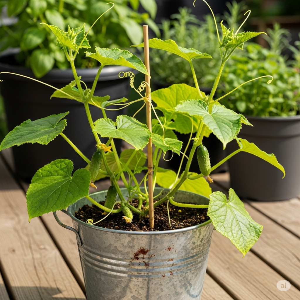 Compact Growing: Cucumbers in Small Containers - Home Garden Tips