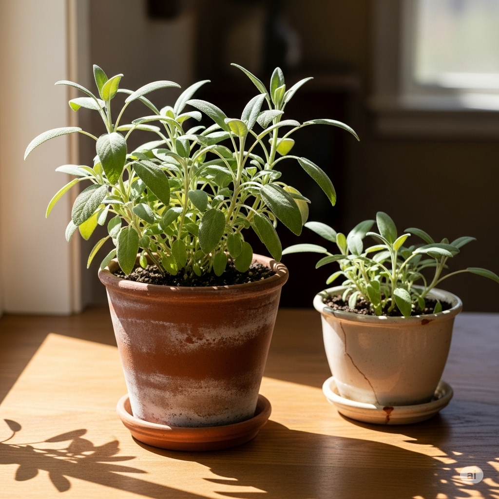 How to Grow Sage Indoors Using Containers - Home Garden Tips